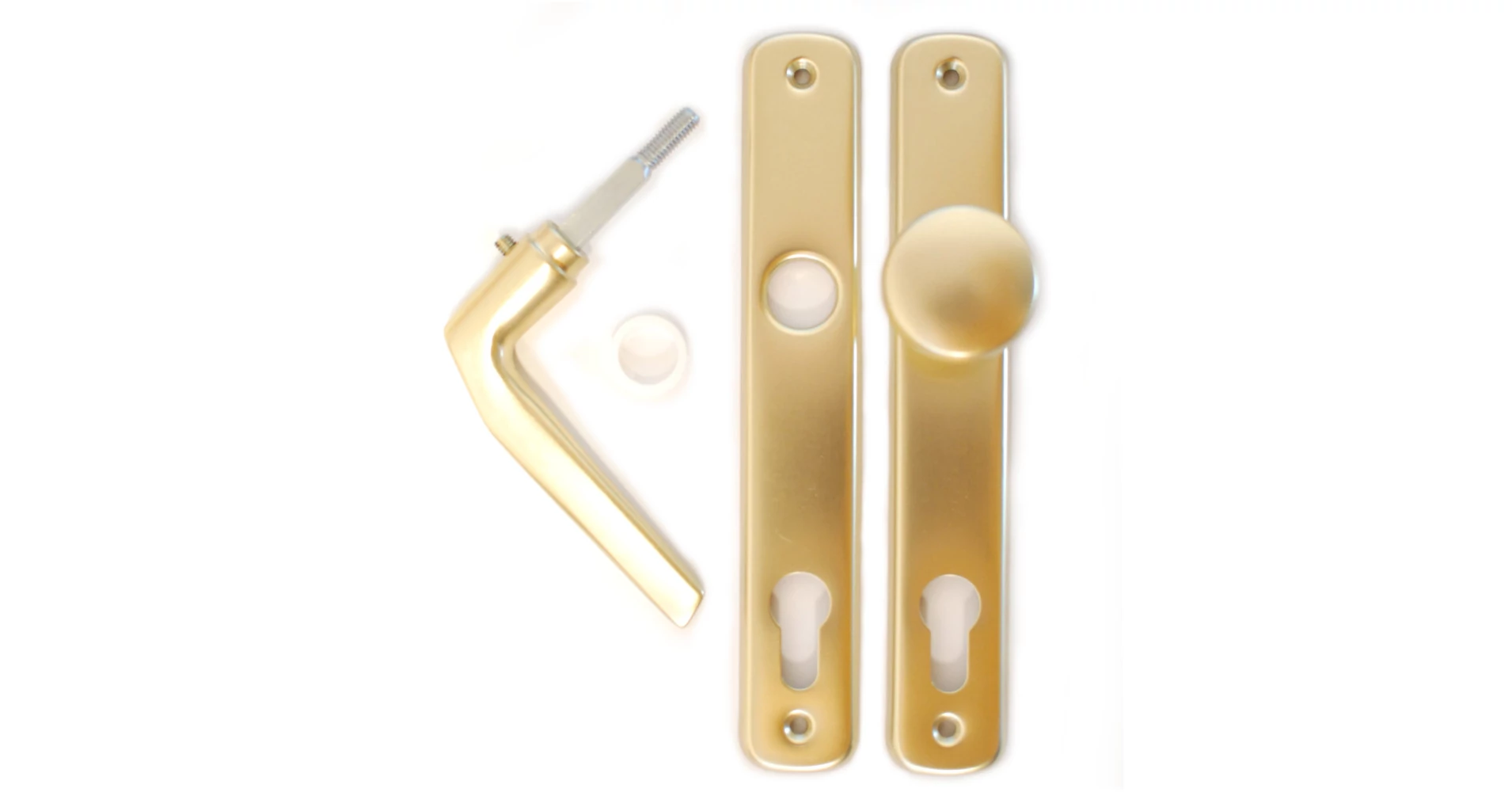 Gombos kilincs garnitúra 90 F2 cilinderlyukas - Kilincsek, zárcímek ...